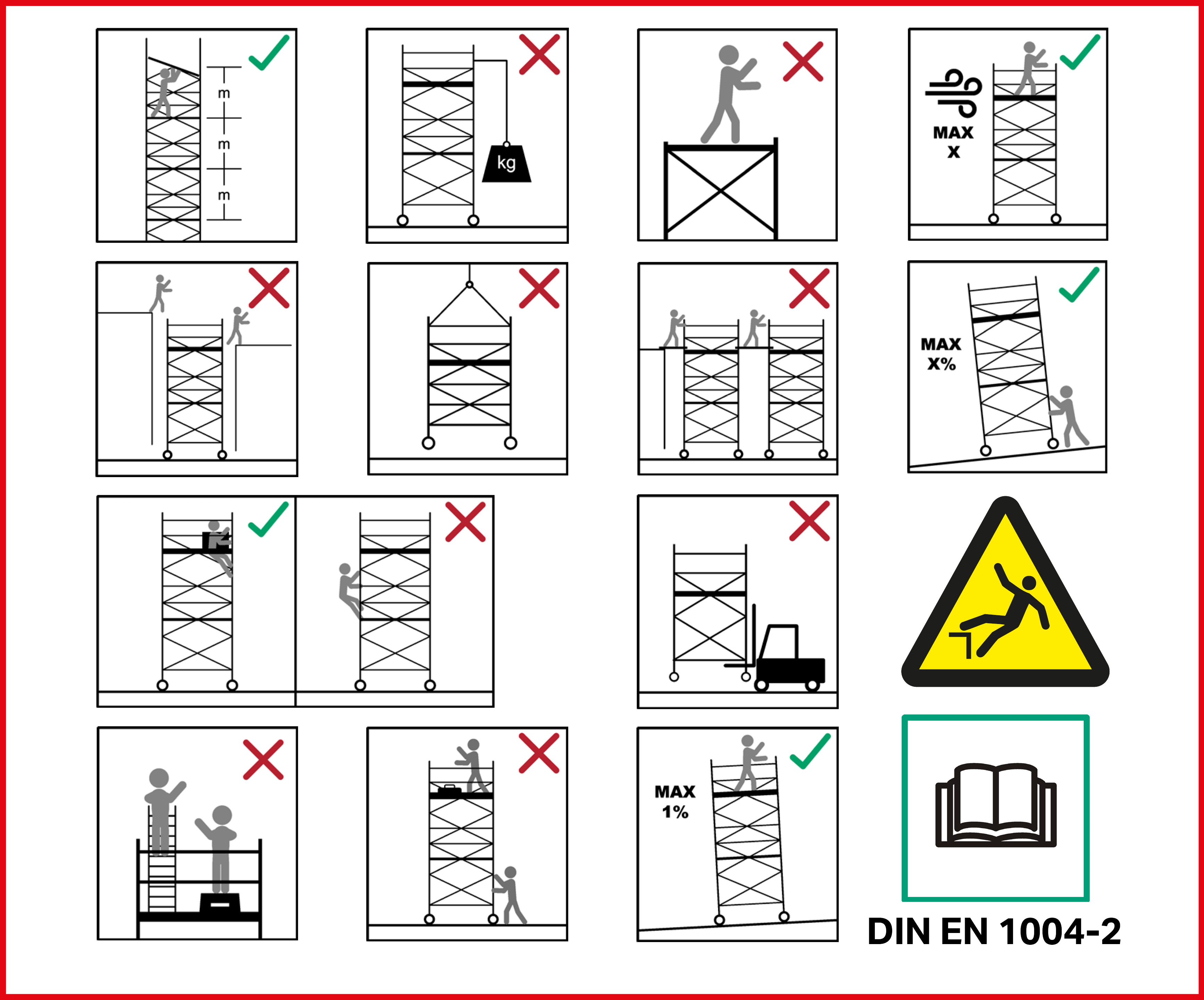 ALTEC-Shop | Rollfix 1.0 800 | incl. roues d'échafaudage (Ø150mm) | traverse télescopique et ...